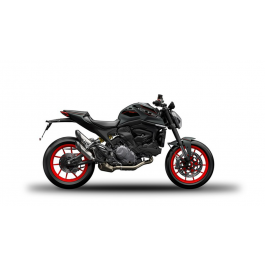 Calcomanías con logotipo de Monster, negro